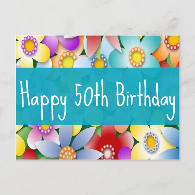 Diva's Happy 50th Birthday Postcard | Zazzle