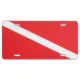 Dive Flag License Plate | Zazzle