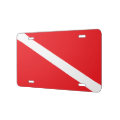 Dive Flag License Plate | Zazzle