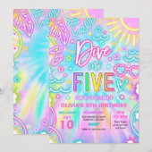 Dive Into Five 5th Birthday Pool Party Invitation | Zazzle