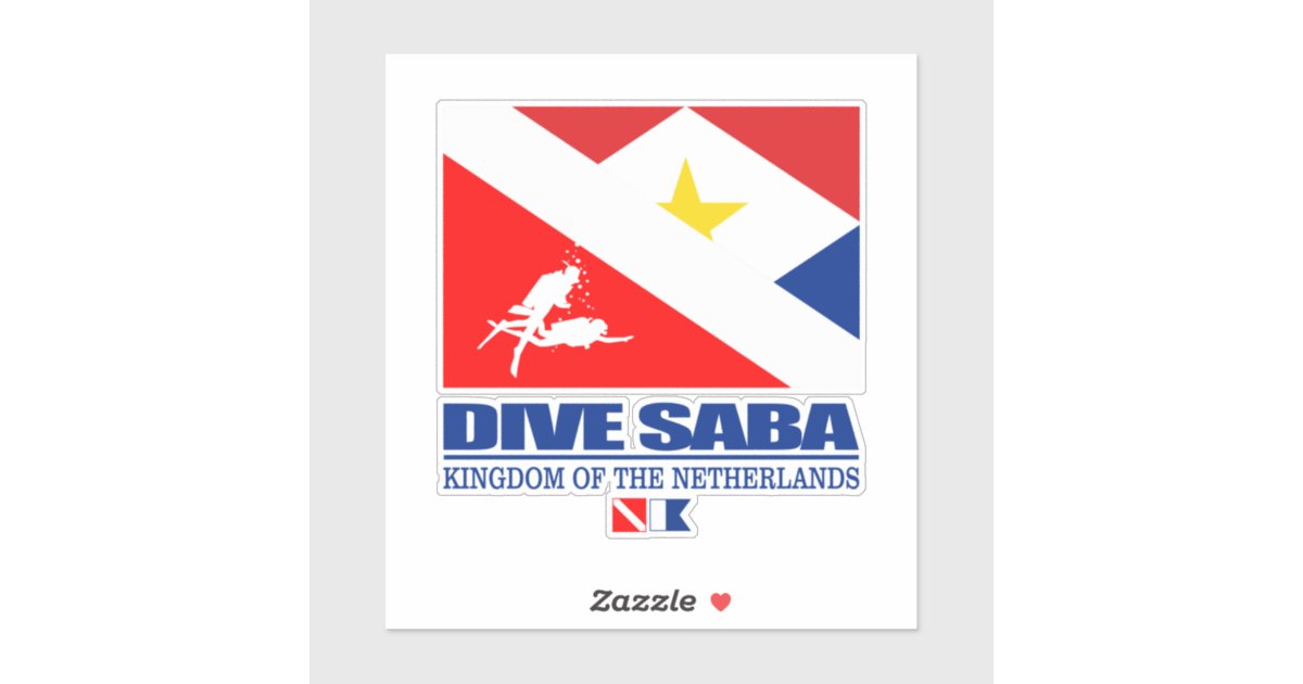 Dive Saba (sq) Sticker | Zazzle
