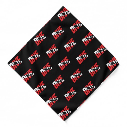 Dive, Scuba Diver Gift Diver Down Flag Diving Bandana | Zazzle