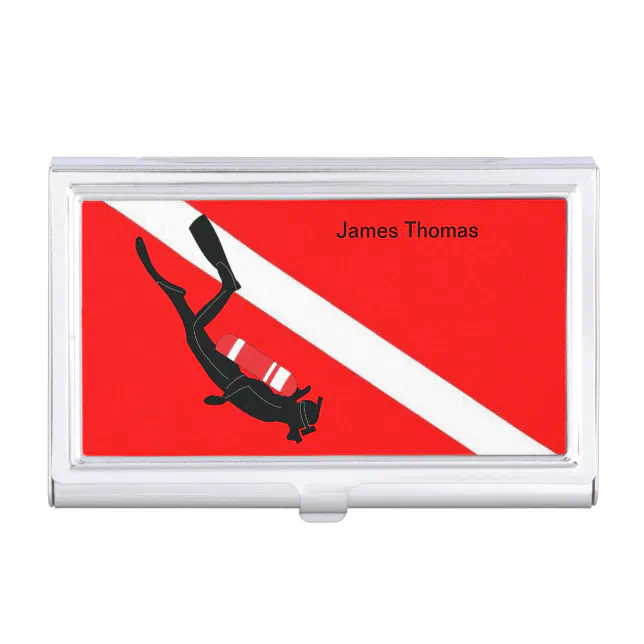 Dive Shop - Dive Master Business Card Holder | Zazzle