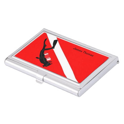 Dive Shop - Dive Master Business Card Holder | Zazzle