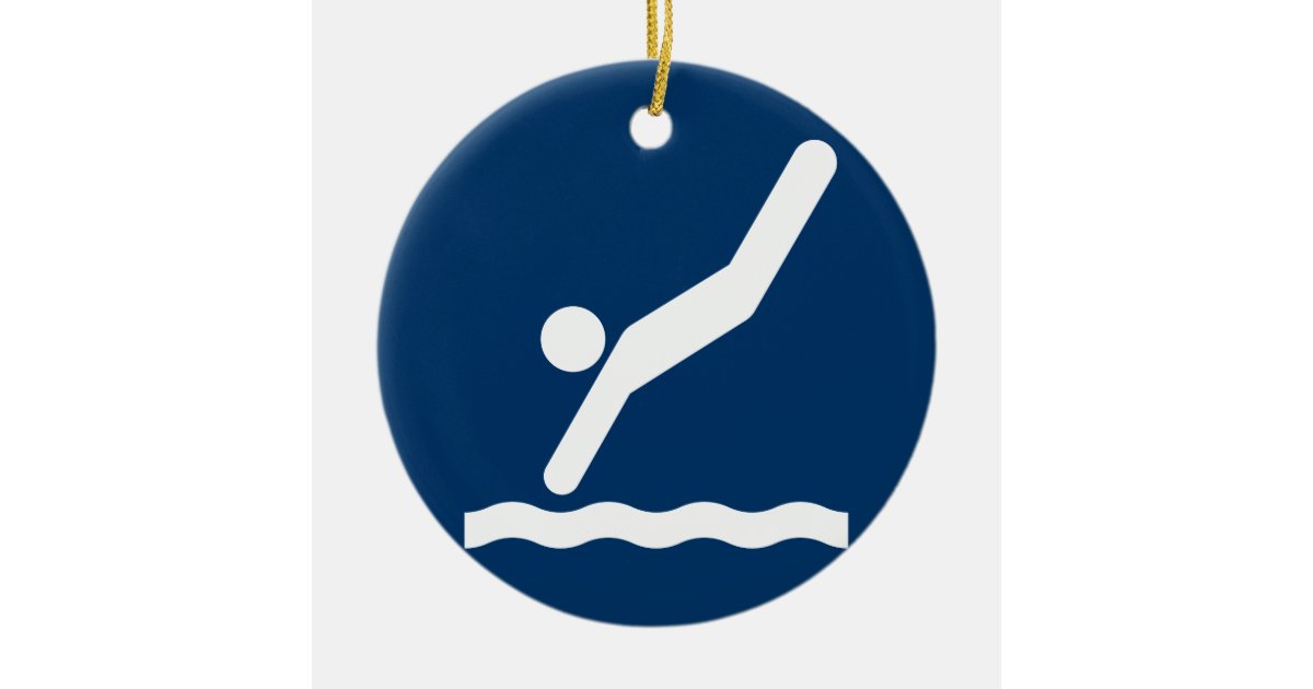 Dive Symbol Ornament | Zazzle