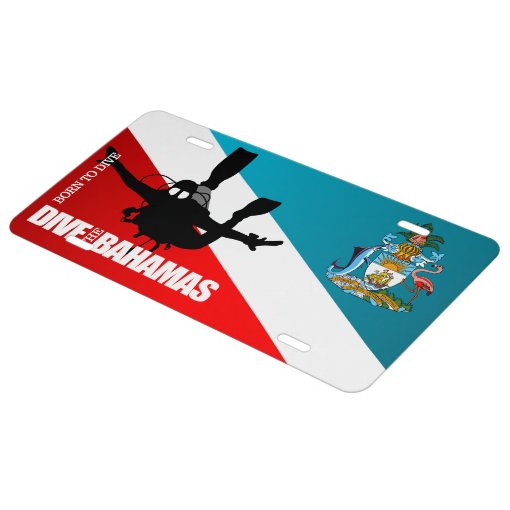 Dive The Bahamas DF2 License Plate | Zazzle