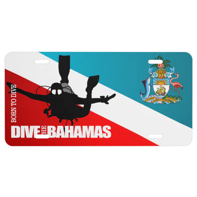 Dive The Bahamas DF2 License Plate | Zazzle