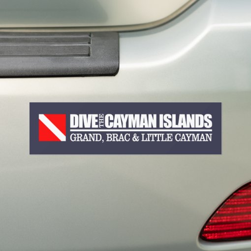 Dive The Cayman Islands DF2 Bumper Sticker | Zazzle