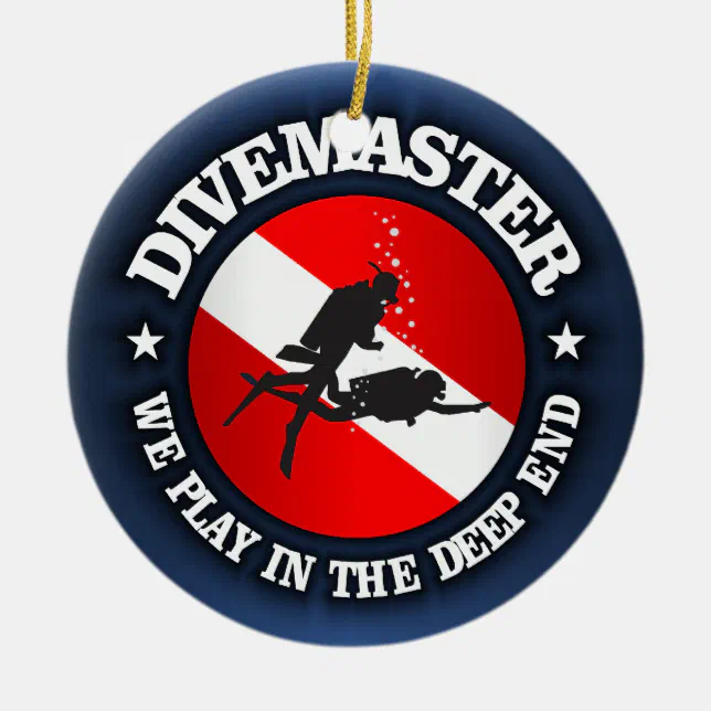 Divemaster (Deep End) Ceramic Ornament | Zazzle