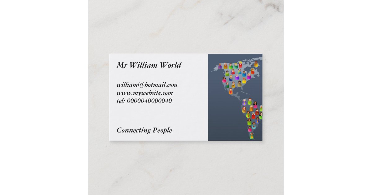 Diverse World Business Card | Zazzle