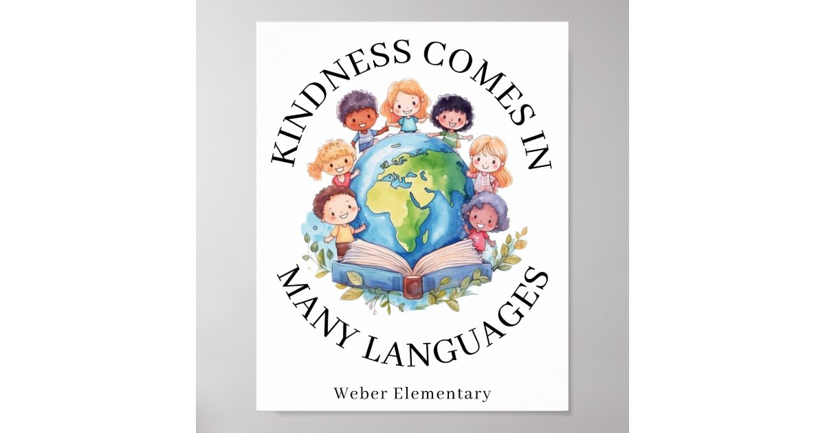 Diversity and Inclusion Kindness Poster | Zazzle