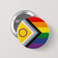 Diversity and Inclusion Progress Pride Flag Button | Zazzle