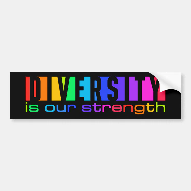 Diversity bumpersticker bumper sticker | Zazzle