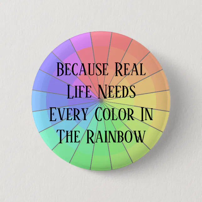 Diversity Inclusion Political Rainbow Buttons | Zazzle