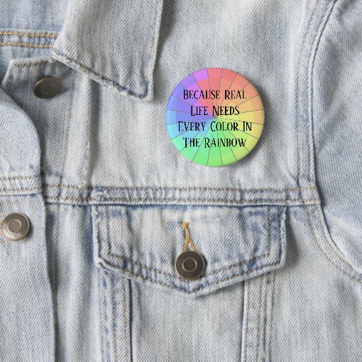 Diversity Inclusion Political Rainbow Buttons | Zazzle