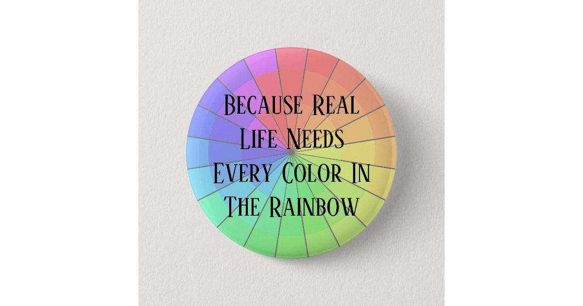 Diversity Inclusion Political Rainbow Buttons | Zazzle