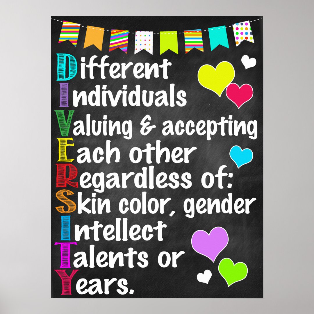 Diversity Poster | Zazzle