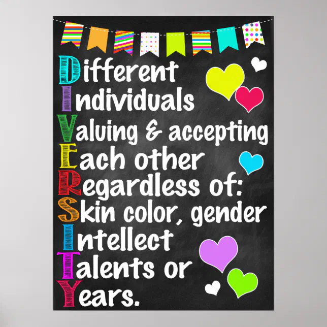 Diversity Poster | Zazzle