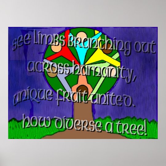 Diversity Tree Poster | Zazzle.com