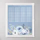 Divine Blue Alphabetical Wedding Seating Chart | Zazzle
