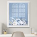 Divine Blue Gorgeous Floral Wedding Seating Chart | Zazzle