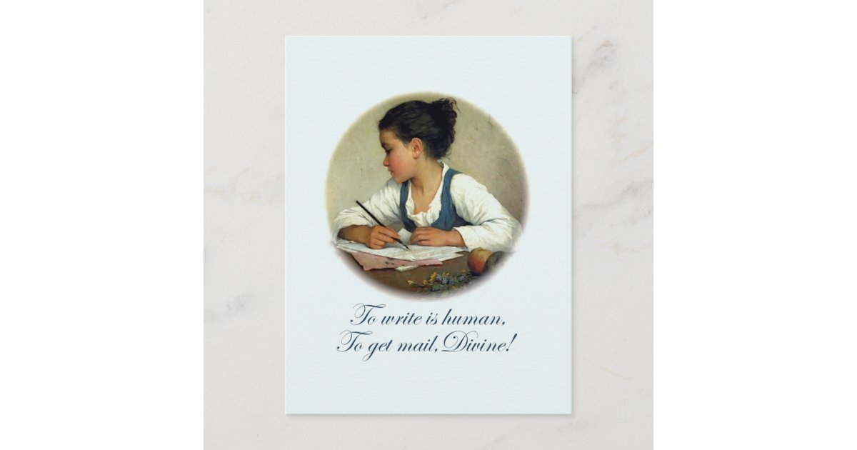Divine Mail Postcard | Zazzle