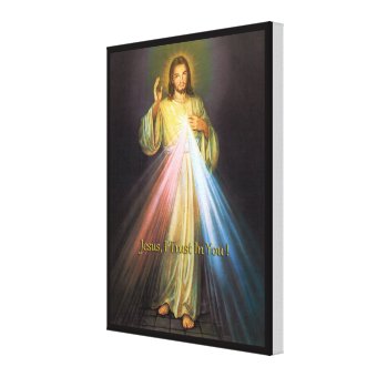 DIVINE MERCY CANVAS PRINT | Zazzle