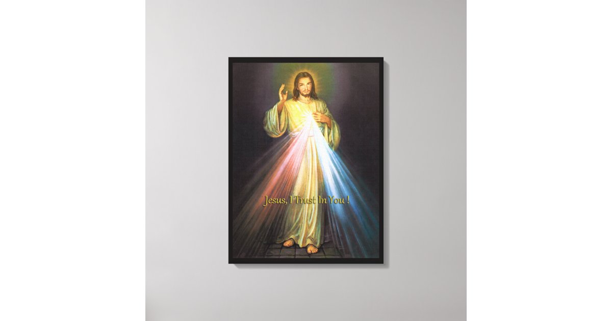 DIVINE MERCY CANVAS PRINT | Zazzle