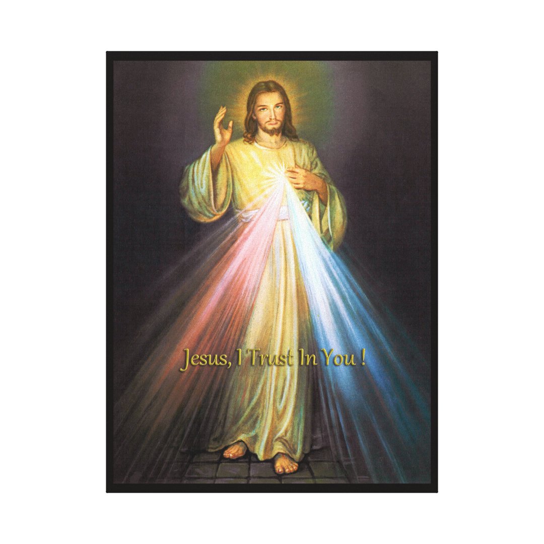 DIVINE MERCY CANVAS PRINT | Zazzle