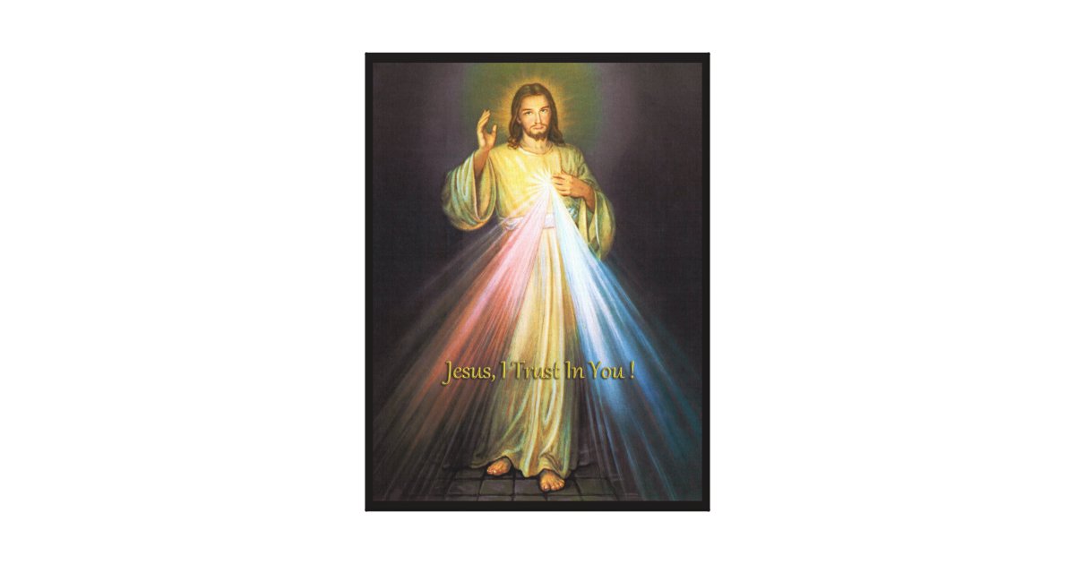 DIVINE MERCY CANVAS PRINT | Zazzle
