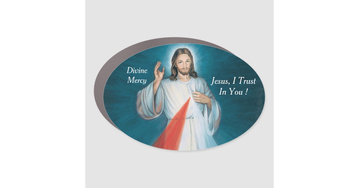 divine mercy car magnet | Zazzle