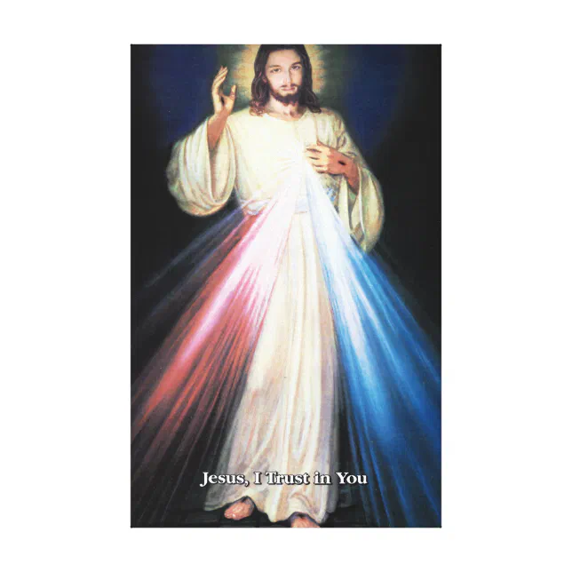 Divine Mercy Devotional Image. Canvas Print | Zazzle