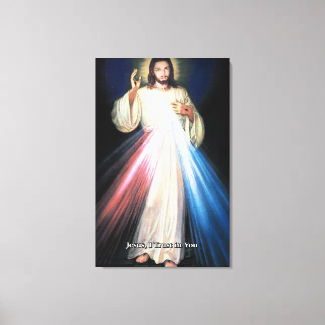 Divine Mercy Devotional Image. Canvas Print | Zazzle