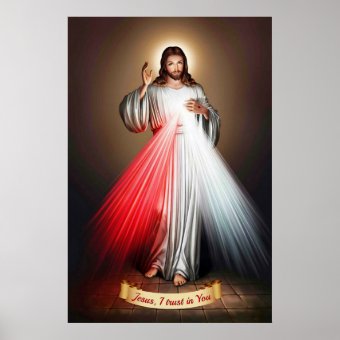 Divine Mercy Devotional Image. Poster | Zazzle