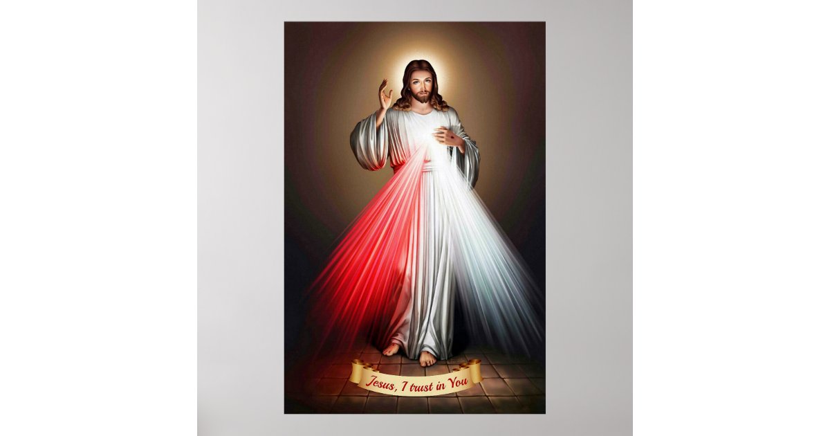 Divine Mercy Devotional Image. Poster | Zazzle