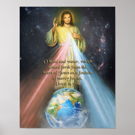 Divine Mercy Devotional Image. Poster | Zazzle.com