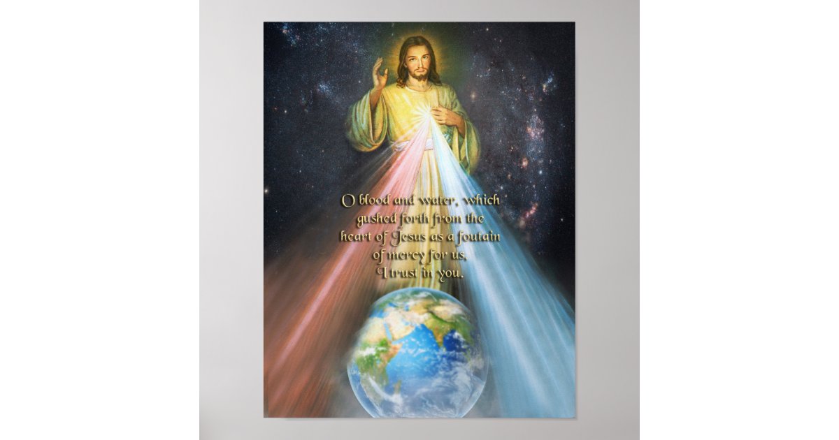 Divine Mercy Devotional Image. Poster | Zazzle