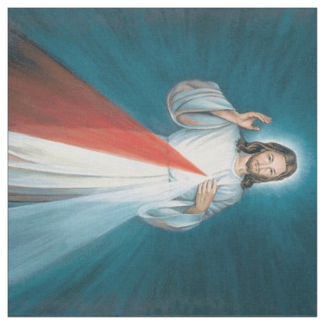 divine mercy fabric | Zazzle