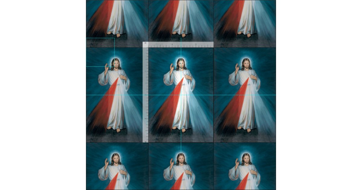 divine mercy fabric | Zazzle