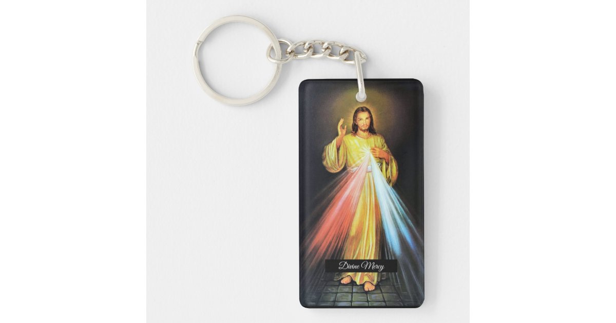 Divine Mercy Keychain | Zazzle