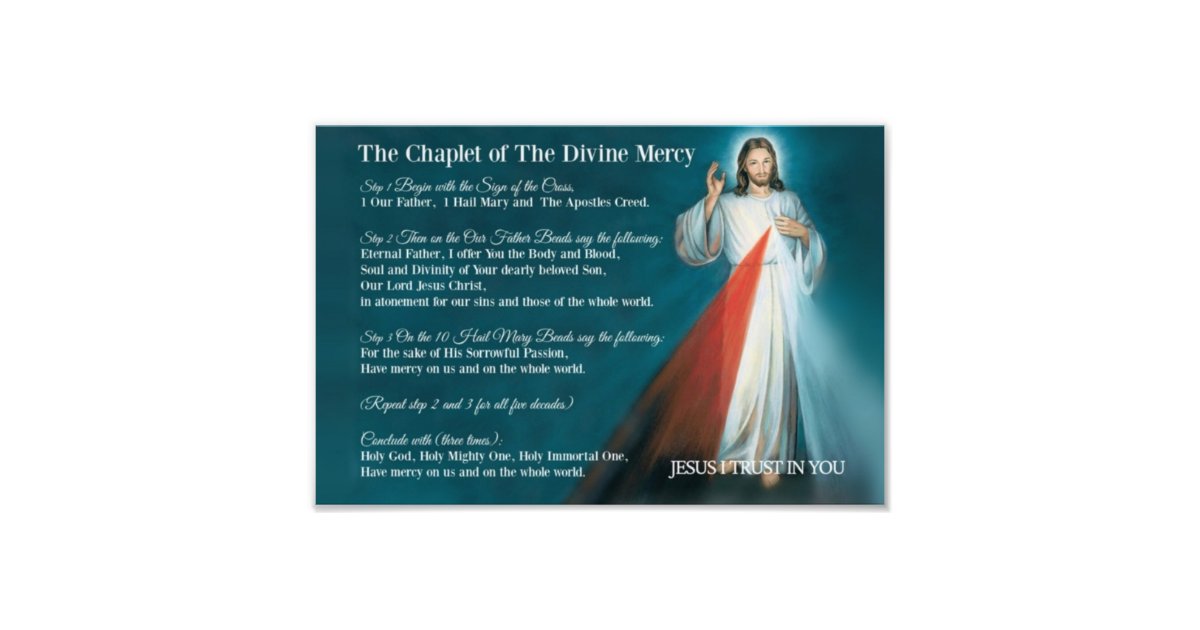 Divine Mercy Poster | Zazzle