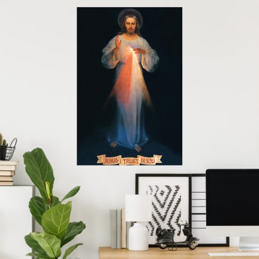Divine Mercy, St. Faustina, Jesus I Trust in You Poster | Zazzle