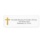 Divine Religious Cross Return Address Label | Zazzle
