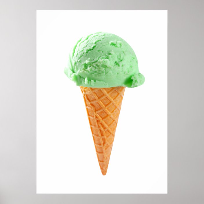 Divinely Decadent Ice Cream Cone Poster | Zazzle.com