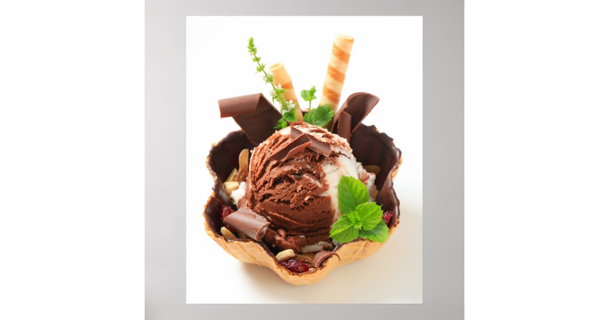 Divinely Decadent Ice Cream Poster | Zazzle