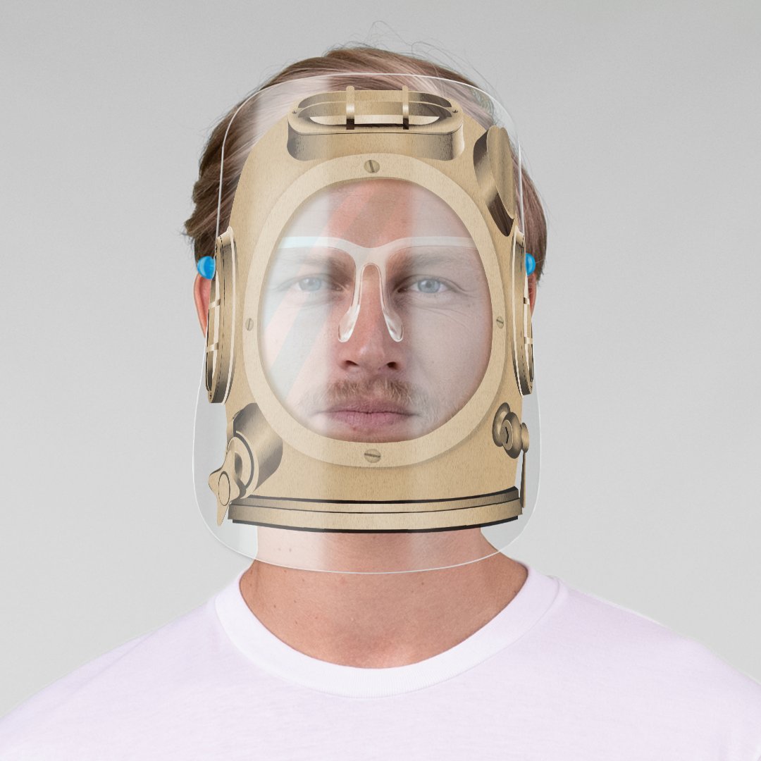 Diving Helmet Brass Underwater Deep Sea Nautical Face Shield | Zazzle