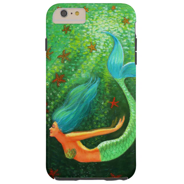 Diving Mermaid fantasy art iPhone 6 Plus case | Zazzle