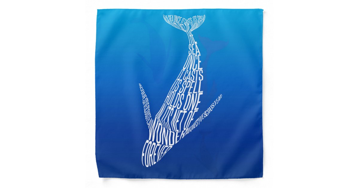 Diving whale bandana | Zazzle