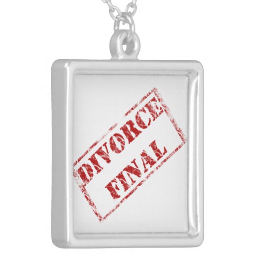 Divorce Final Humor Necklace | Zazzle