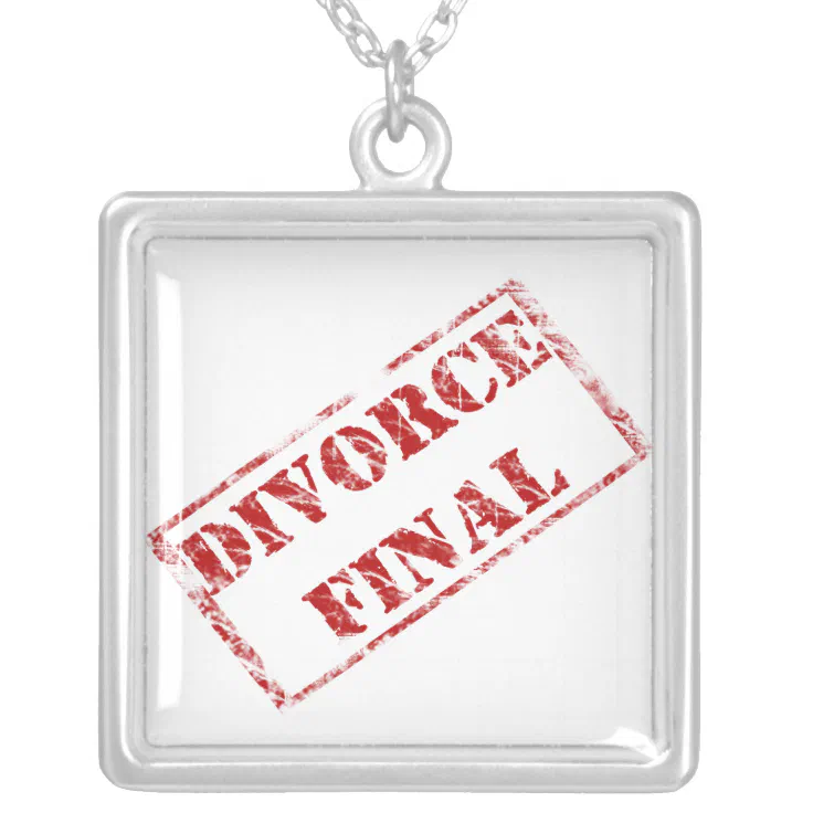 Divorce Final Humor Necklace | Zazzle
